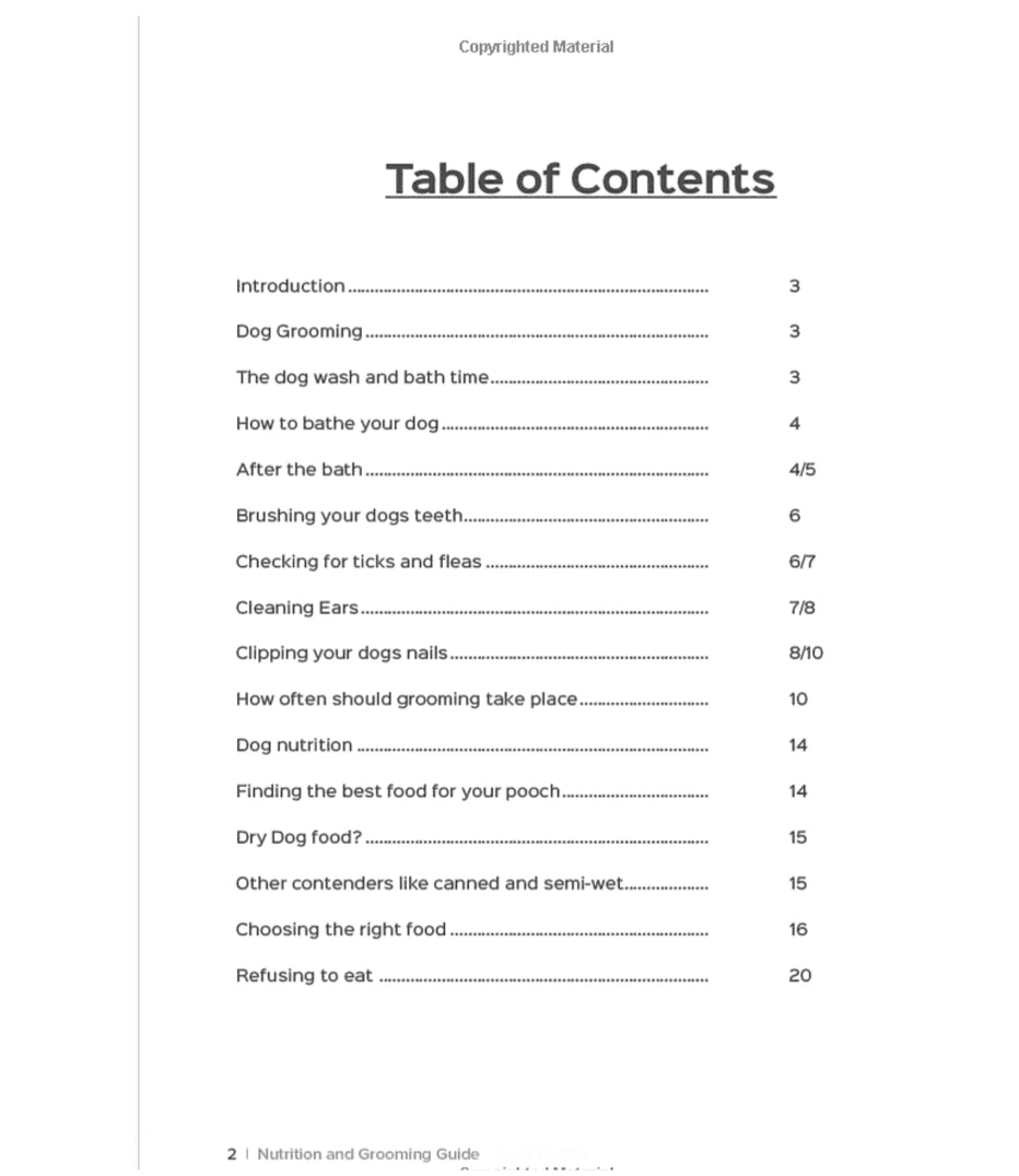 Dog Nutrition & Grooming Guide - Free Download – Dolphin & Dog™